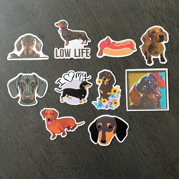 Office | 12 Dachshund Stickers | Poshmark